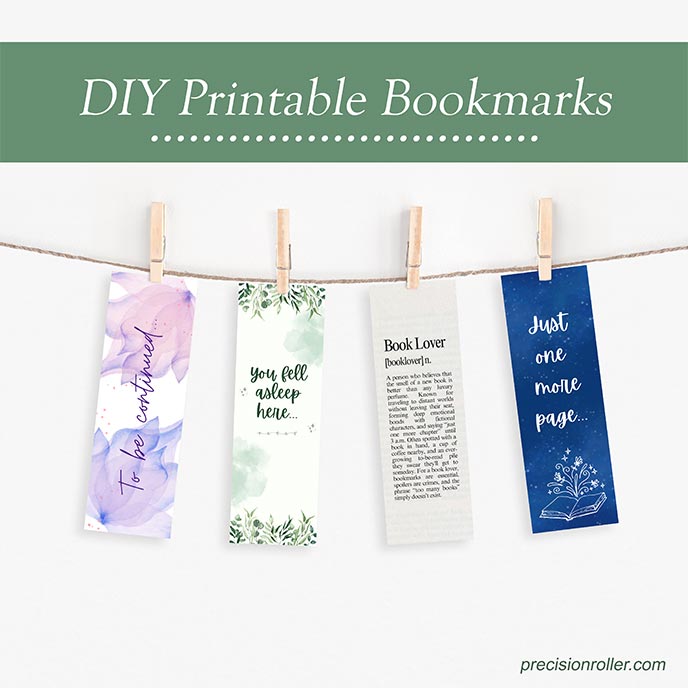 Free Printable DIY Bookmarks! - Precision Printables