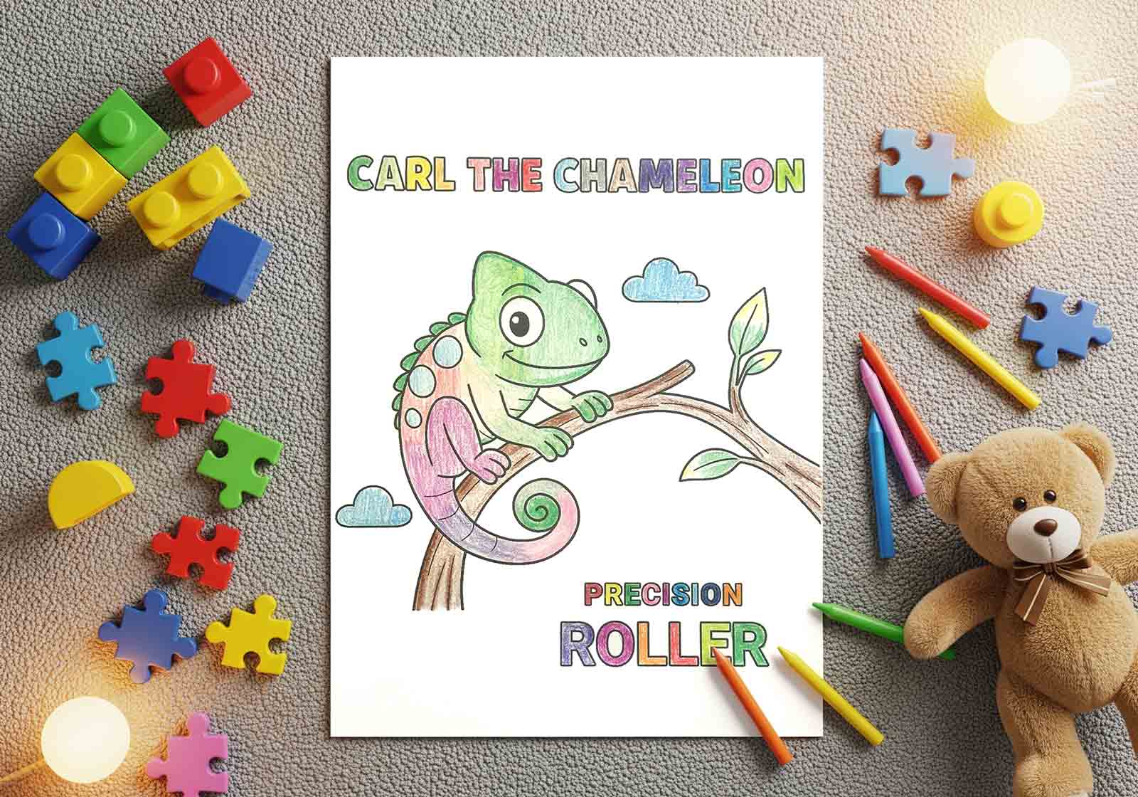 Free Carl the Chameleon Coloring Pages! - Precision Printables
