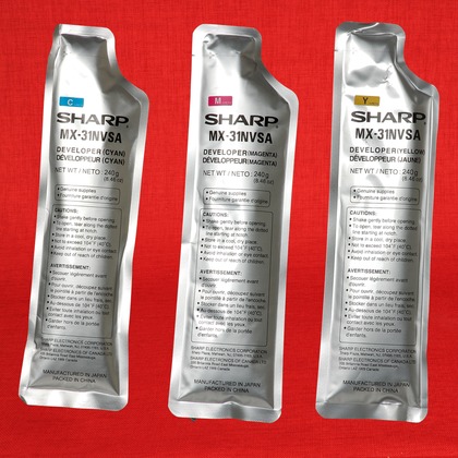 Sharp MX-2600N Tri-Color Developer, Genuine (G1158)