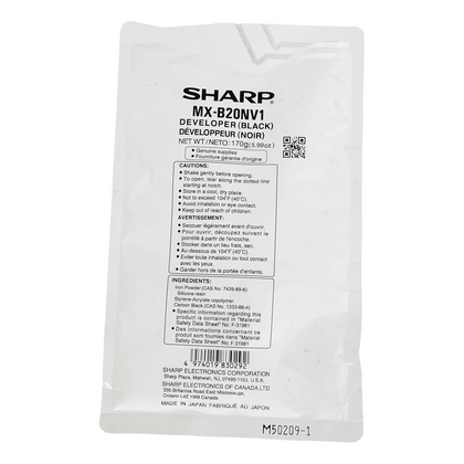Sharp MX-B201D Developer, Genuine (G1843)