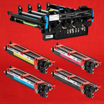 Lexmark CX410de Black & Color Imaging Kit, Genuine (G2455)