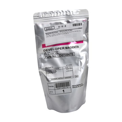 Ricoh D074-9670 (D0749670) Magenta Developer, Genuine (G3313)