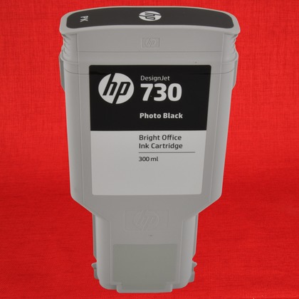 HP P2V73A (730) Photo Black 300ml Ink Cartridge, Genuine (G4335)