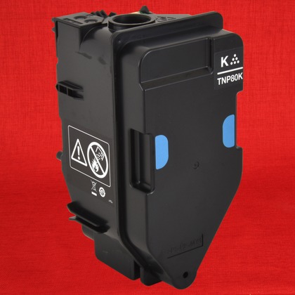 Konica Minolta TNP80K (AAJW132) Black Toner Cartridge, Genuine (G4357)