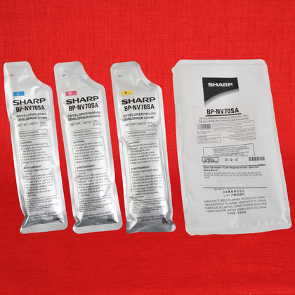 Sharp BP-70C65 Color Developer Set - Cyan/Magenta/Yellow, Genuine (G4932)