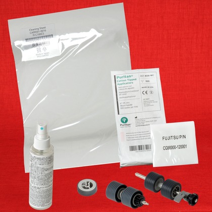 Fujitsu fi-6800 ScanAid Cleaning and Consumable Kit, Genuine (M3631)