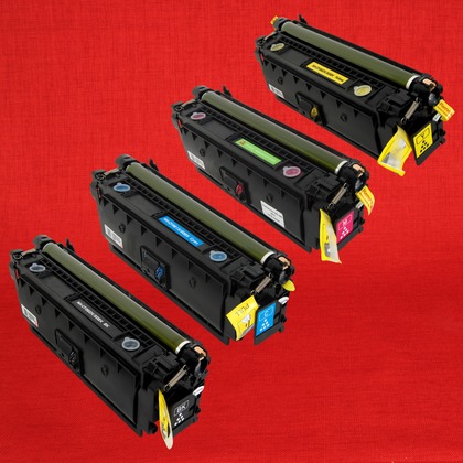 Toner Cartridges - Set of 4 - High Yield Compatible with HP Color ...