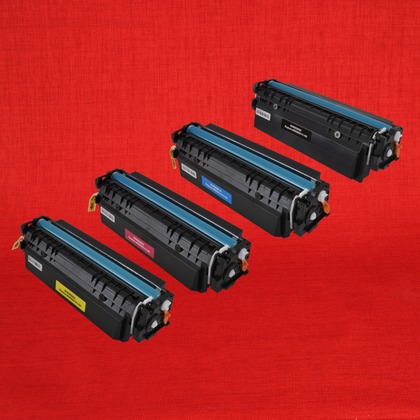 Toner Cartridges - Set of 4 - High Yield with new chips Compatible with ...