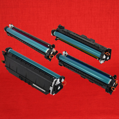 Toner Cartridges - Set of 4 - C/M/Y/K - with new chips Compatible with ...
