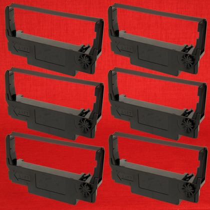 Ribbon Cartridge - Black - Package of 6 Compatible with Epson M188B (N6410)