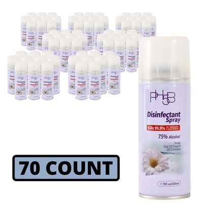Precision Roller S2070 Disinfectant Spray - 75% Alcohol - Case of 70 ...