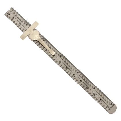 Precision Roller T1830 Metric / SAE Scale Ruler, Stainless 6", Genuine ...