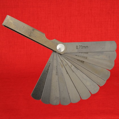 Precision Roller T2070 (231) Metric Feeler Gauge, 15-leaf, Genuine (T2070)